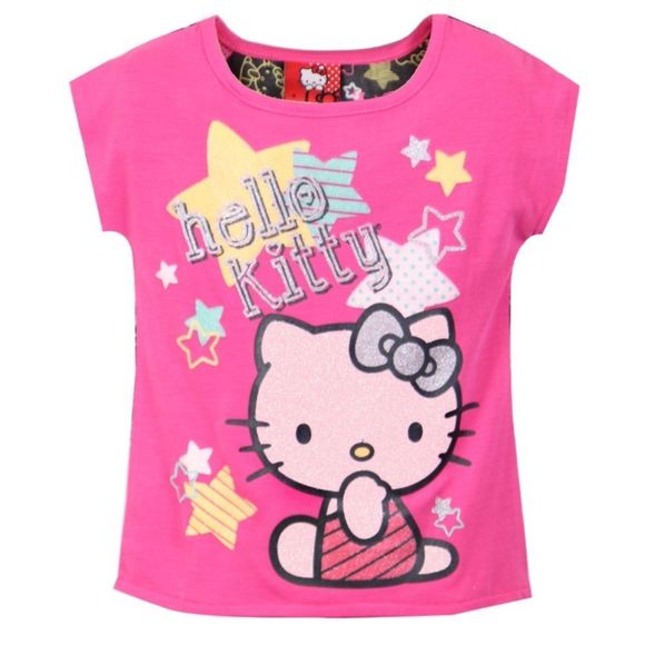 Hello Kitty | Shirts & Tops | Hello Kitty Hi Lo Shirt Shiny Soft Silver ...